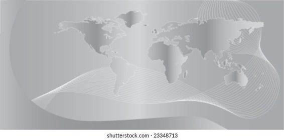 Modern World Map Background Stock Vector (Royalty Free) 23348713 ...