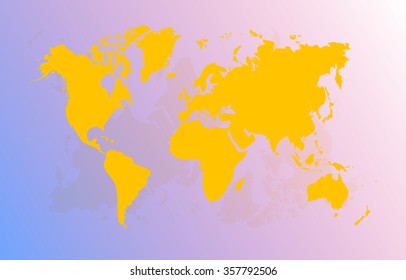 Modern World Map Vector Illustration: vector de stock (libre de ...