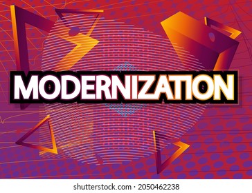 Modernization Vector Word Quotes Phrases Banners Stock Vector (Royalty ...