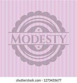 Modesty Retro Style Pink Emblem Stock Vector (Royalty Free) 1273433677 ...