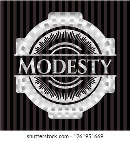 Modesty Silver Badge Stock Vector (Royalty Free) 1261951669 | Shutterstock