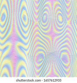 Moire Seamless Holographic Vector Background Moire Stock Vector ...