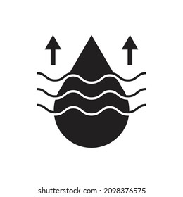 Moisture Icon Design Isolated On White Stock Vector (Royalty Free ...