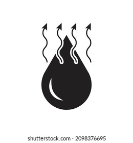 Moisture Icon Design Isolated On White Stock Vector (Royalty Free ...