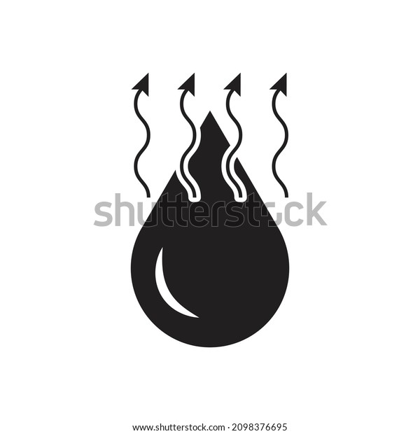 Moisture Icon Design Isolated On White Stock Vector (Royalty Free ...