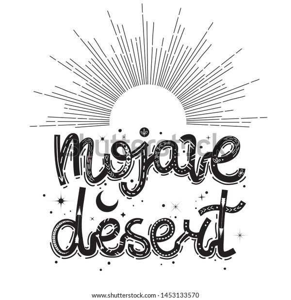 Mojave Desert Lettering Logo Badge Sign Stock Vector (Royalty Free ...