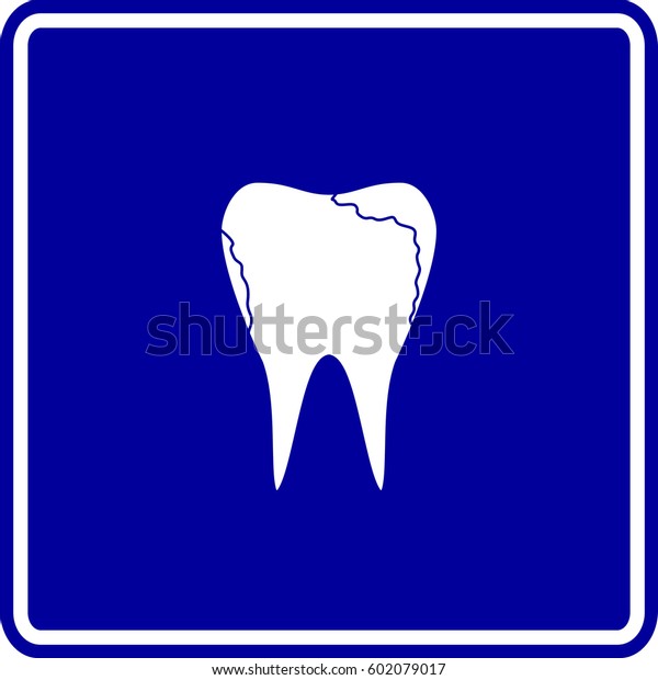 Molar Tooth Cavities Sign Stock Vector (Royalty Free) 602079017 ...