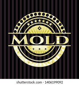 Mold Gold Emblem Badge Vector Illustration Stock Vector (Royalty Free ...