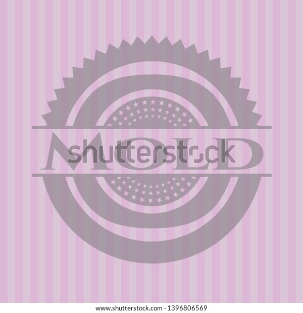 Mold Realistic Pink Emblem Vector Illustration Stock Vector (Royalty ...