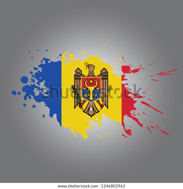 Moldova Vector Paint Stain Stock Vector (Royalty Free) 1246802962 ...