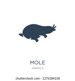 Mole Icon Vector On White Background Stock Vector (Royalty Free ...