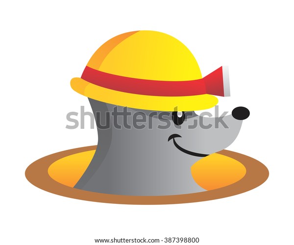 Mole Mouse Underground Digger Animal Cartoon Stock Vector (Royalty Free ...
