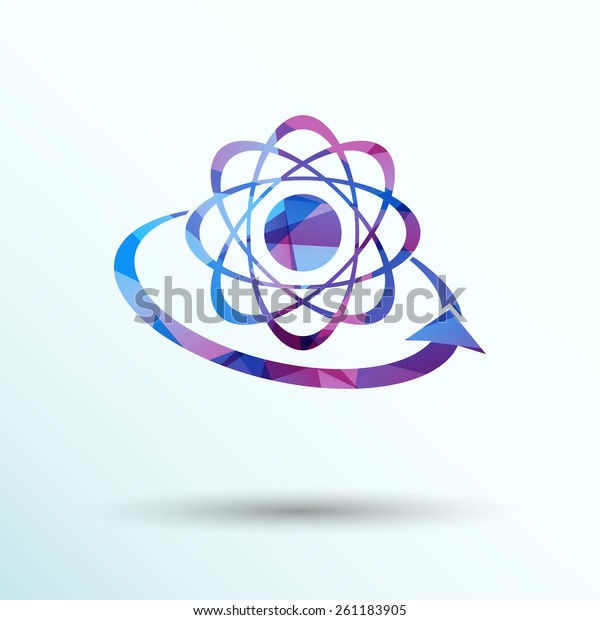 Molecular Compound Vector Icon Chemistry Molecular Stock Vector ...