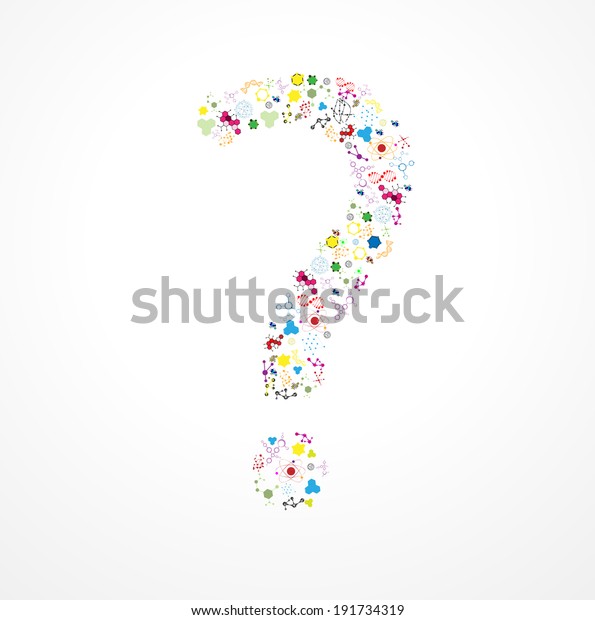 Molecular Concepts Medical Question Mark: เวกเตอร์สต็อก (ปลอดค่า ...