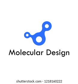 Molecular Design Simple Logo Stock Vector (Royalty Free) 1218160222 ...