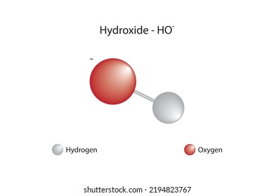 Molecular Formula Chemical Structure Hydroxide Stock Vector (Royalty ...