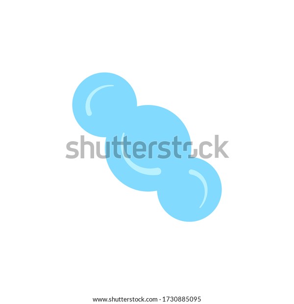 Molecular Model Icon Isolated On White Stock Vector (Royalty Free ...