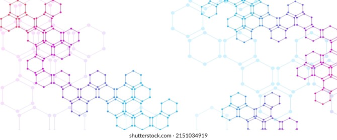 Molecular Structure Biotechnology Presentation Template Vector Stock ...