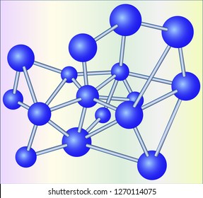 Molecular Structure Chemistry Stock Vector (Royalty Free) 1270114075
