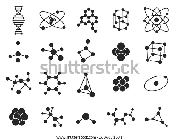 Molecular Structure Science Molecules Atom Chemical Stock Vector ...