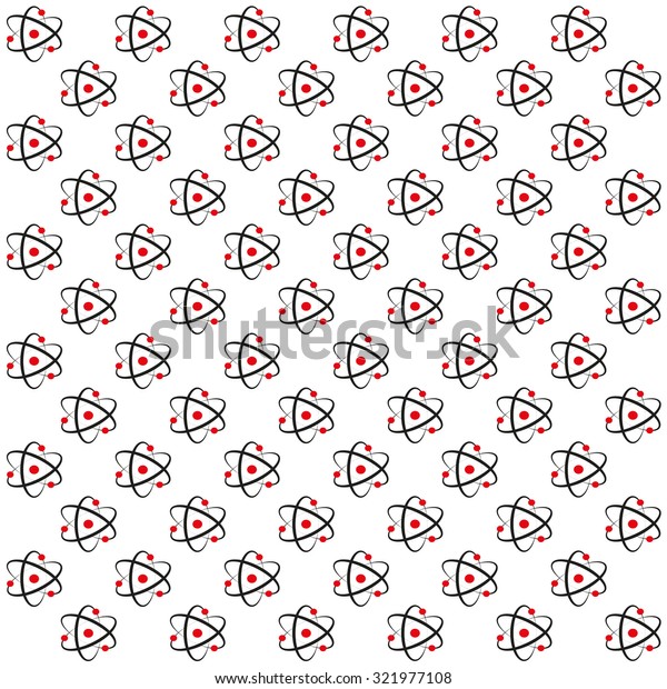 Molecule Atom Symbol Repeating Wallpaper Background Stock Vector ...