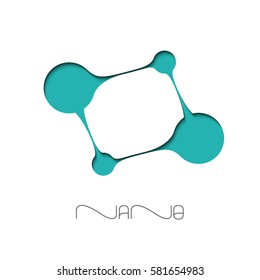 Molecule Icon Nano Technology Science Symbol Stock Vector (Royalty Free ...