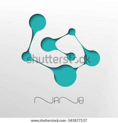Molecule Icon Nano Technology Science Symbol Stock Vector (Royalty Free ...