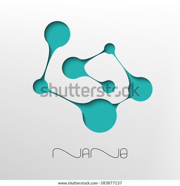 Molecule Icon Nano Technology Science Symbol Stock Vector (Royalty Free ...