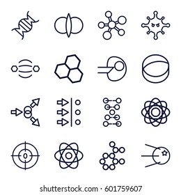 Particle Icons Set 16 Editable Outline: vetor stock (livre de direitos ...