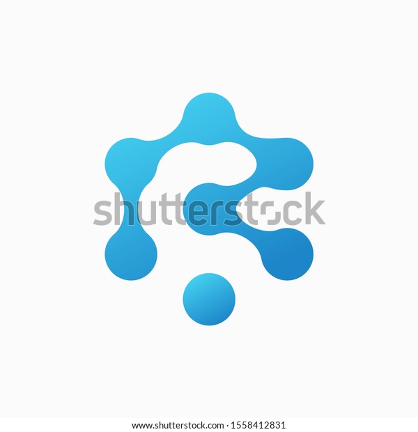 Molecule Initial Letter R Logo Design Stock Vector (Royalty Free ...