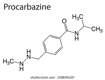 Molecule Structure Anticancer Drug Procarbazine Stock Vector (Royalty ...