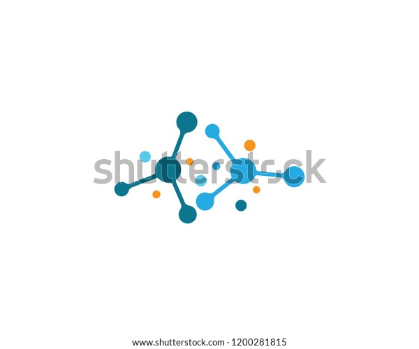 Molecule Symbol Illustration Stock Vector (Royalty Free) 1200281815