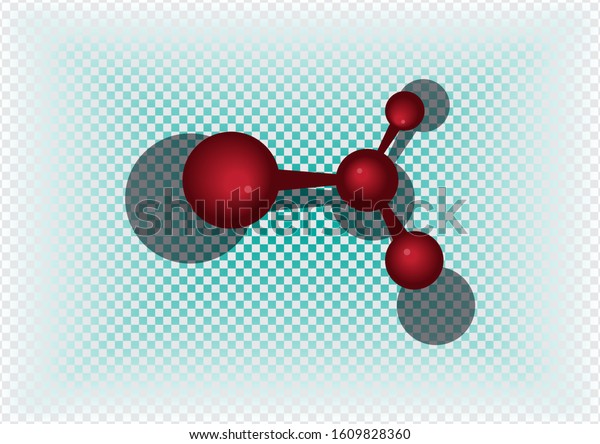 Molecules Abstract Molecular Research Sign 3d Stock Vector (Royalty ...