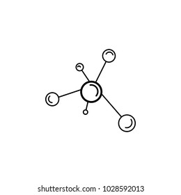 Molecules Icon On White Background Stock Vector (Royalty Free ...