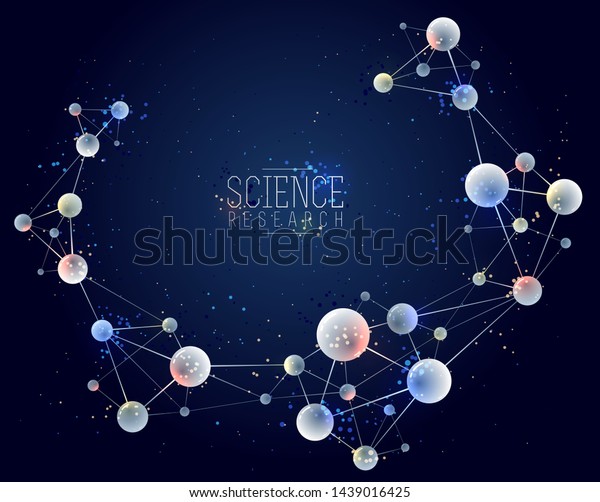 Molecules Vector Illustration Science Chemistry Physics Stock Vector ...