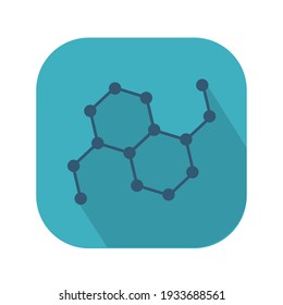 Molekul Icon Vector Chemistry Flat Icon Stock Vector (Royalty Free ...