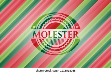 Molester Christmas Badge Background Stock Vector (Royalty Free ...