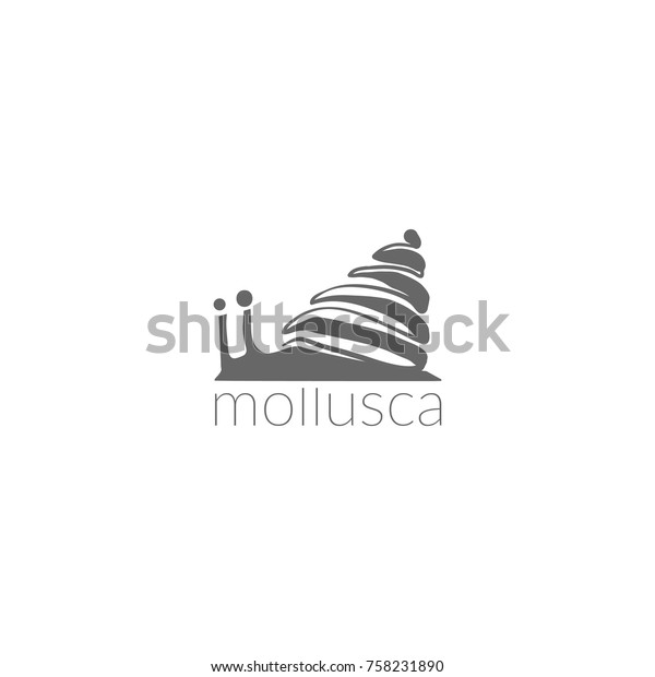 Mollusca Logo Vector Art Simple Sign Stock Vector (Royalty Free ...