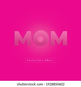 Mom Vector Pink Text 3d Mom Stock Vector (Royalty Free) 1928850602 ...