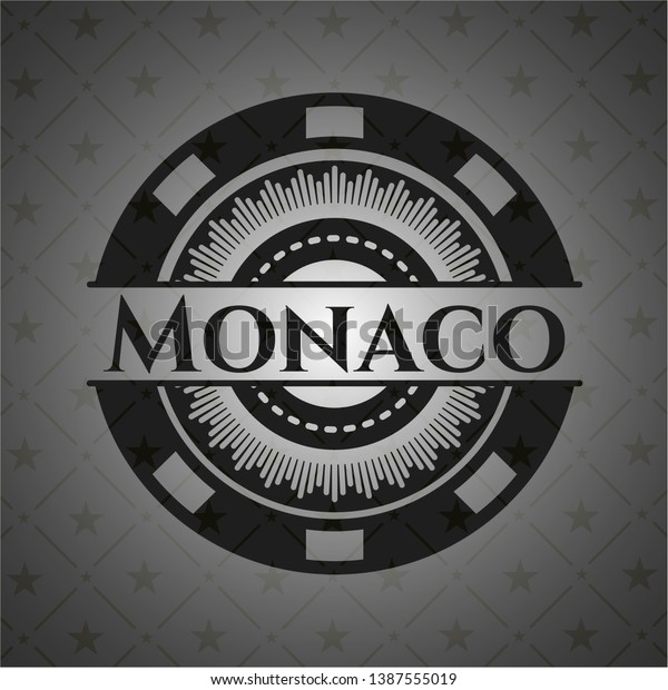 Monaco Black Emblem Vector Illustration Detailed Stock Vector (Royalty ...