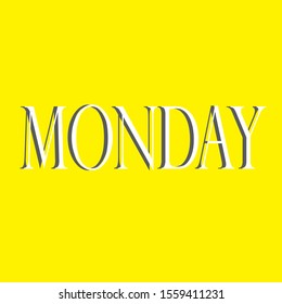 Monday Day Logo Vector Art Stock Vector (Royalty Free) 1559411231 ...