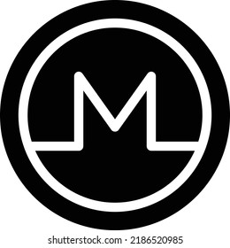 Monero Vector Illustration On Transparent Backgroundpremium Stock ...
