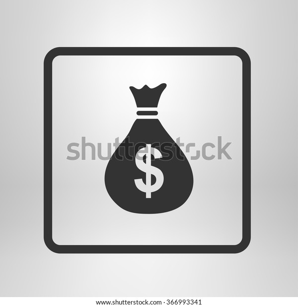 Money Bag Icon Dollar Usd Currency Stock Vector (Royalty Free ...