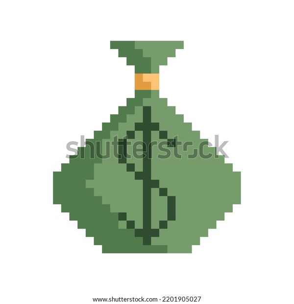 Money Bag Pixel Art Style Stock Vector (Royalty Free) 2201905027 ...