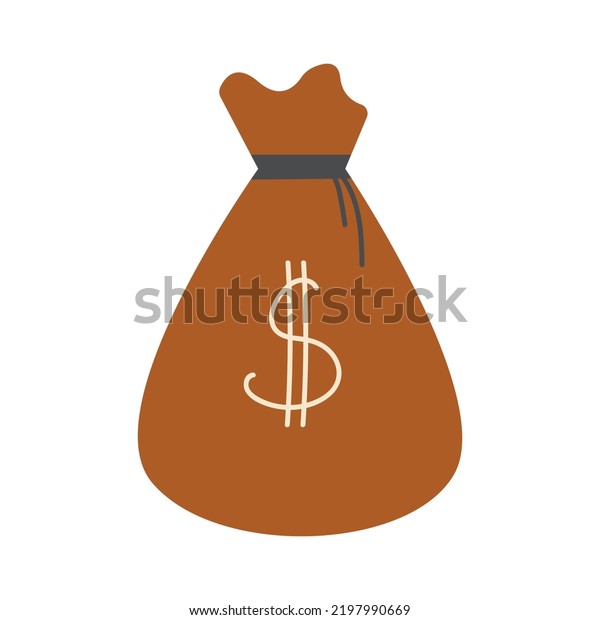 Money Bag Vector Icon Moneybag Flat Stock Vector (Royalty Free ...
