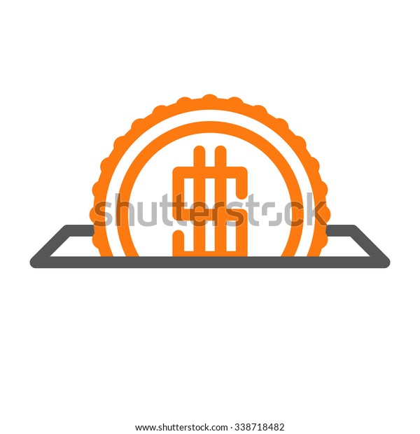 Стоковая векторная графика «Money Box Icon Vector Coin Dollar» (без ...