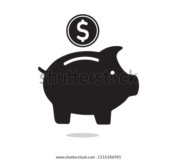 Money Box Pig Icon Vector Design Stock Vector (Royalty Free) 1516186985 ...