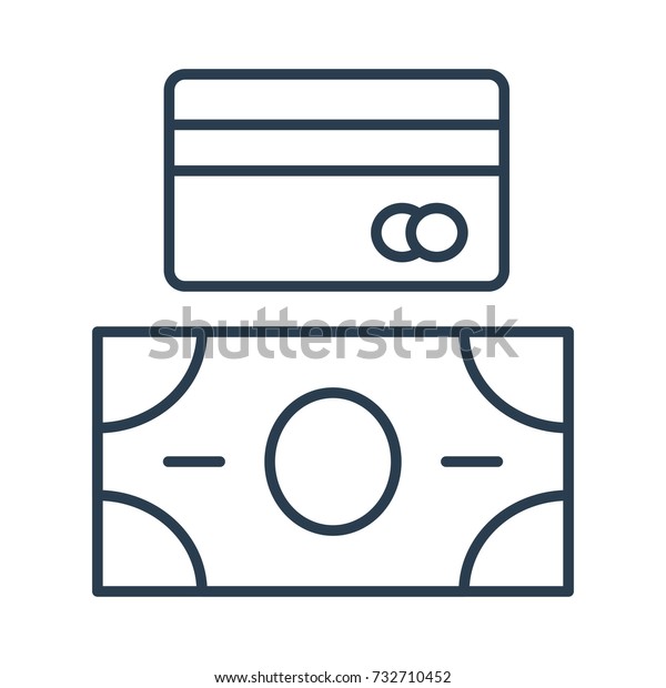 Money Card Icon Stock Vector (Royalty Free) 732710452 | Shutterstock