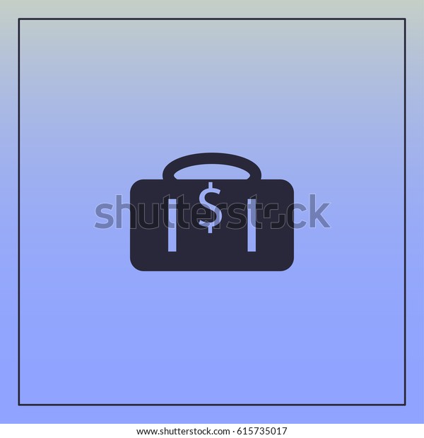 Money Case Icon Bag Vector Stock Vector (Royalty Free) 615735017 ...