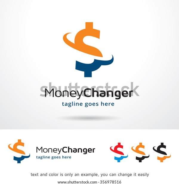 Money Changer Logo Template Design Vector Stock Vector (Royalty Free ...